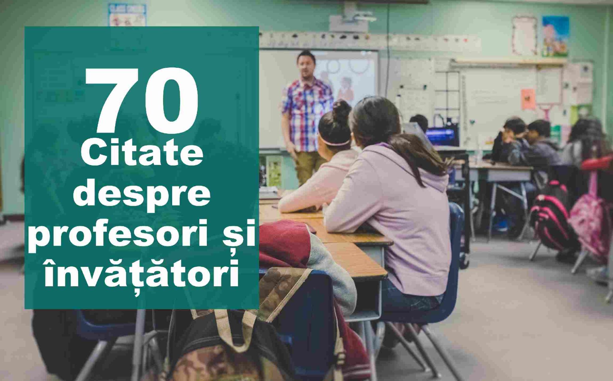 Top 75 Citate despre profesori si invatatori - Postmodern